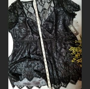 Allen B. By Allen Schwartz | Tops | New Allen B Layered Lace Surplice ...